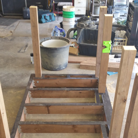 Prefab 1 Cedar Tone Stoop | Decks By Design